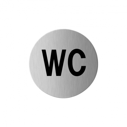RVS toiletbordje 'WC' rond | JMO Design